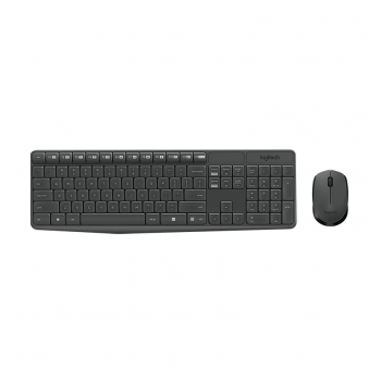 Tastatura + Mis Logitech MK235 Wireless Desktop USB siva US (4 nordijska tastera koja ne smetaju za rad)