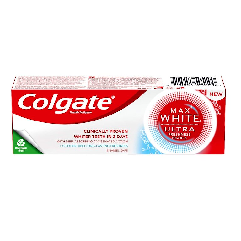 Colgate zp max white ultra freshness pearls 50ml colgate