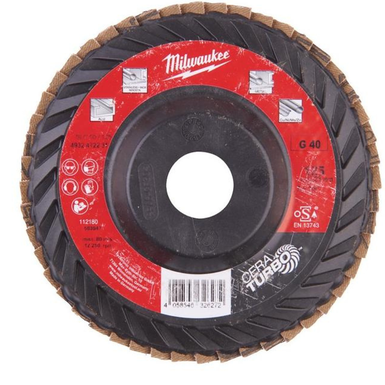 Milwaukee – Lamelni disk keramički, Cera Turbo™, 125 x 22,2 mm, G 40 – 4932472231