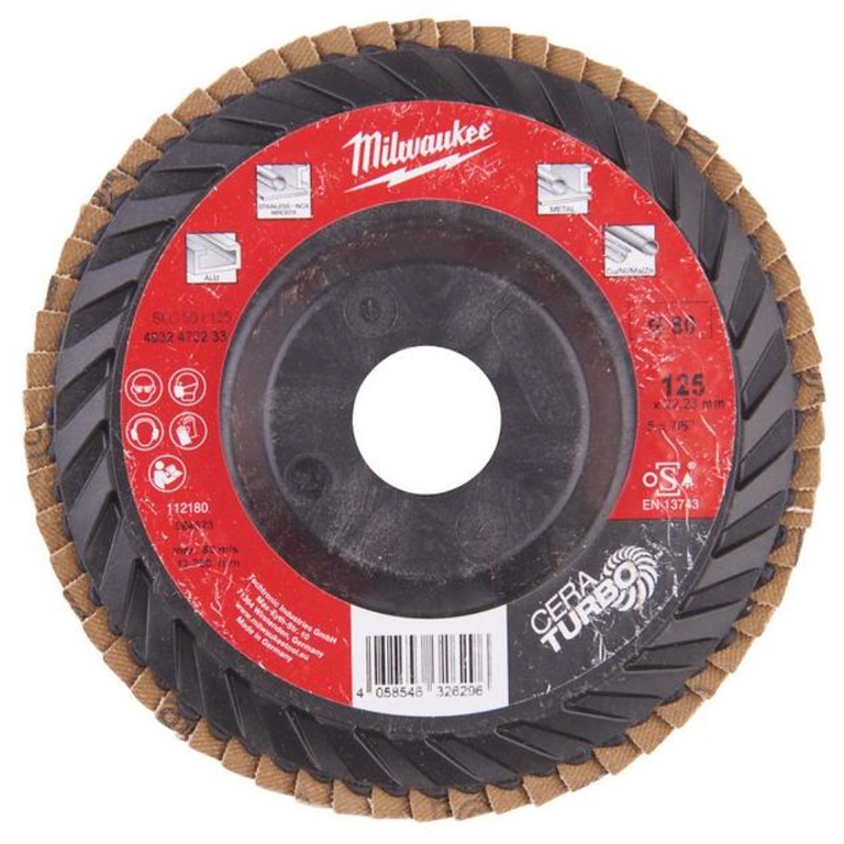 Milwaukee Lamelni disk keramički, Cera Turbo™, 125 x 22,2 mm, G 80, 4932472233