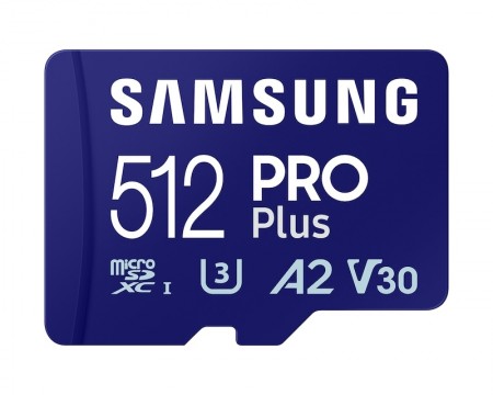 SAMSUNG PRO PLUS MicroSDXC 512GB U3 + SD adapter MB-MD512SA