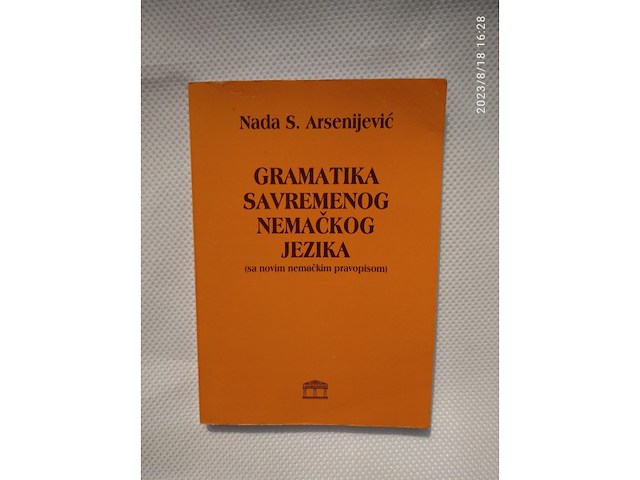 Gramatika savremenog nemackog jezika-N.Arsenijevic