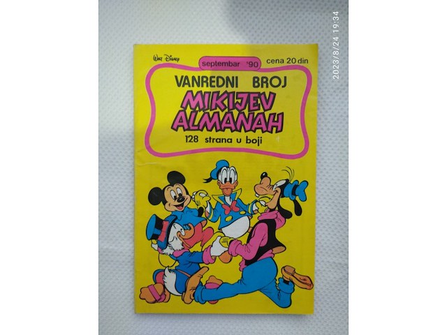Mikijev almanah,vanredni broj septembar `90