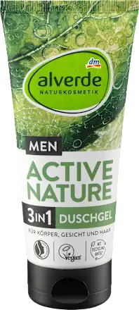 alverde NATURKOSMETIK MEN
ACTIVE NATURE 3IN1 gel za tuširanje, 200 ml