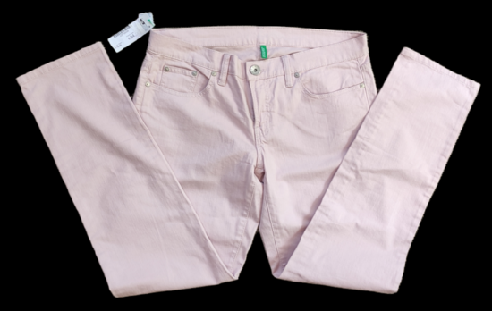 Benetton,nove,puder roze pantalone 42