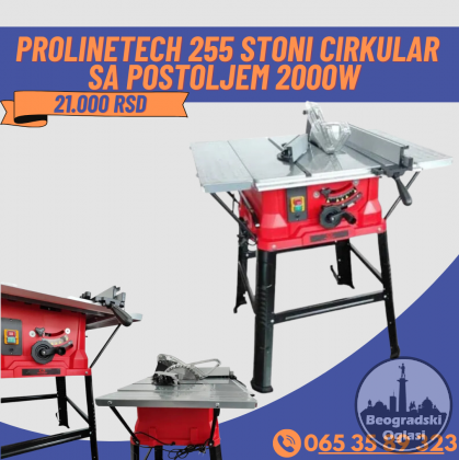 Stoni cirkular sa postoljem 2000W – ProLineTech 25