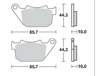 Disk pločice TRW MCB754SH ( SINTER ) DP408