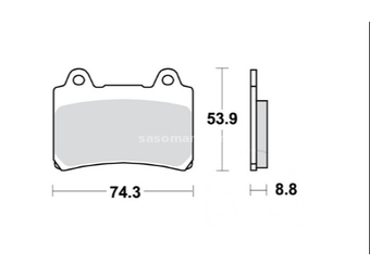 Disk pločice TRW MCB584 ( ORGANIC ) DP129