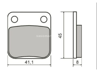 Disk pločice RMS Honda CG DP130