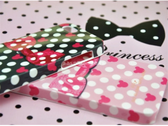 Maska Love iPhone 4/4S pink ribbon
