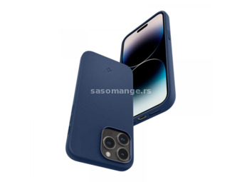 Maska Spigen silicone Fit Mag Magsafe za iPhone 14 Pro tamno plava