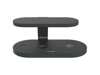 CANYON WS-501 5in1 Wireless charger, with UV sterilizer, with touch button for Running water ligh...