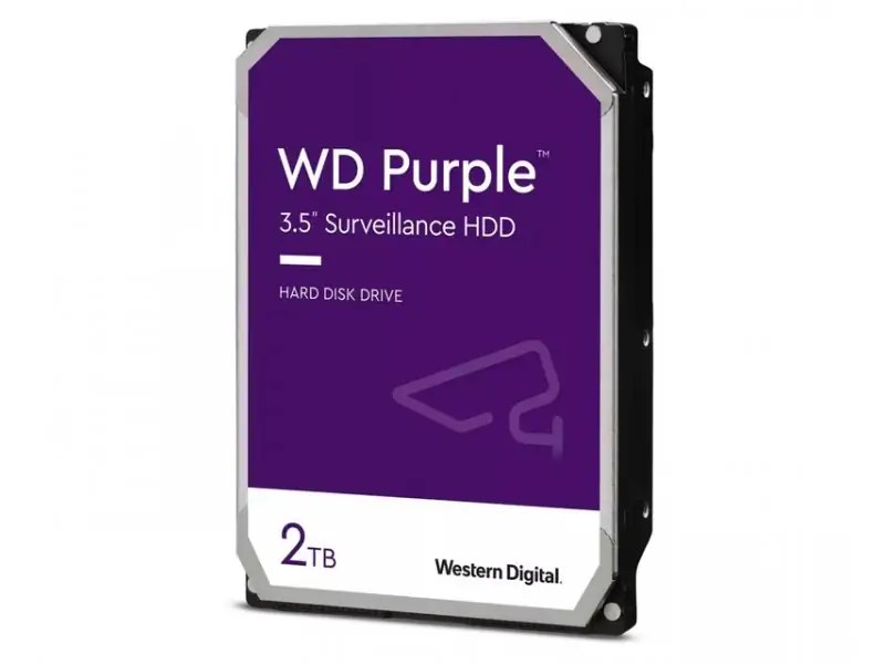 WESTERN DIGITAL 2TB WD23PURZ 3.5” SATA III 256MB INTELLIPOWER PURPLE HARD DISK