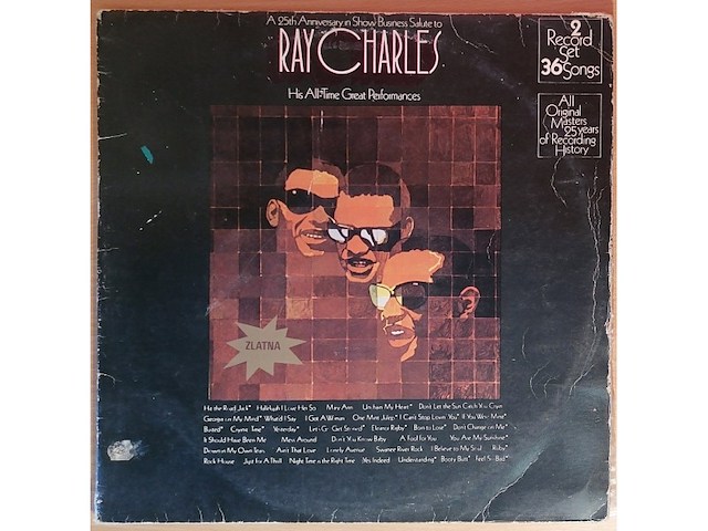 2LP RAY CHARLES - 25th Anniversary (1979) 4. press, VG-