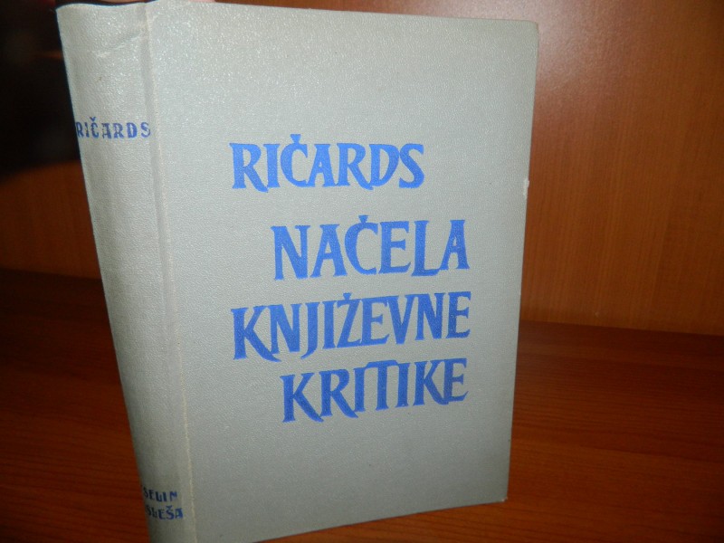 Načela književne kritike, Ričards
