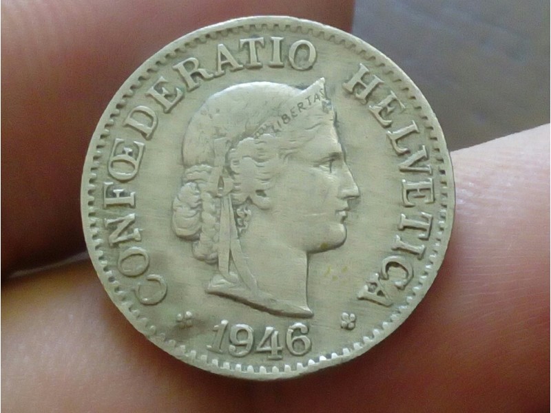 Svajcarska, 10 rapena 1946