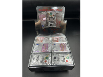 Joker, karte za igru, papir, srebrne, 87x57mm, miks ( 711101 )
