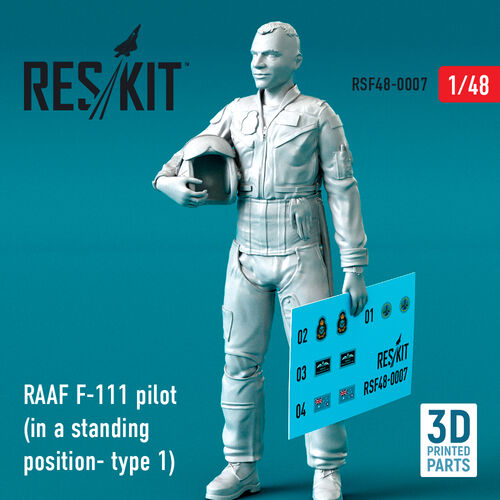 DISCONTINUED RES/KIT F48-0007 RAAF F-111 Pilot (In A standing Position - Type 1)