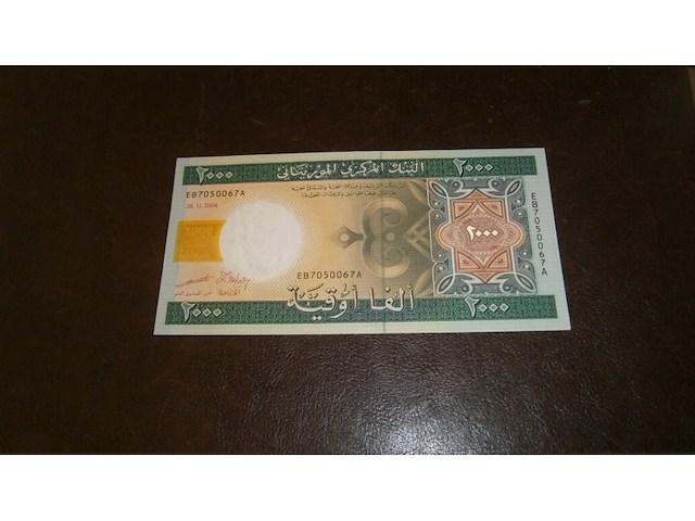 MAURITANIA 2000 OUGUIYA 2004 UNC