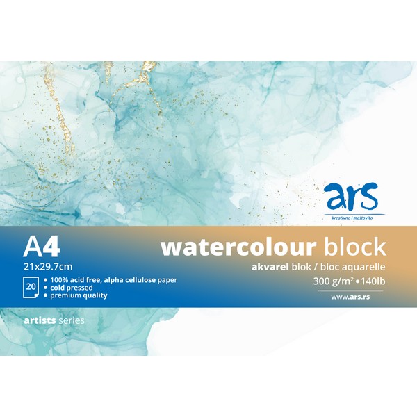 Ars Ars akvarel blok A4 300GR 20L