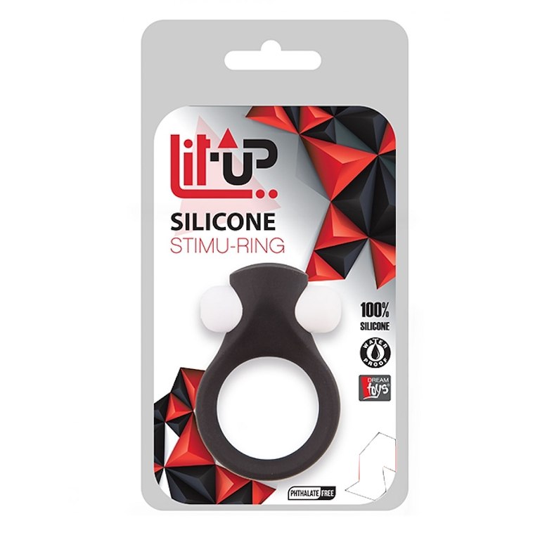 Lit up silicone stimu ring 2 black