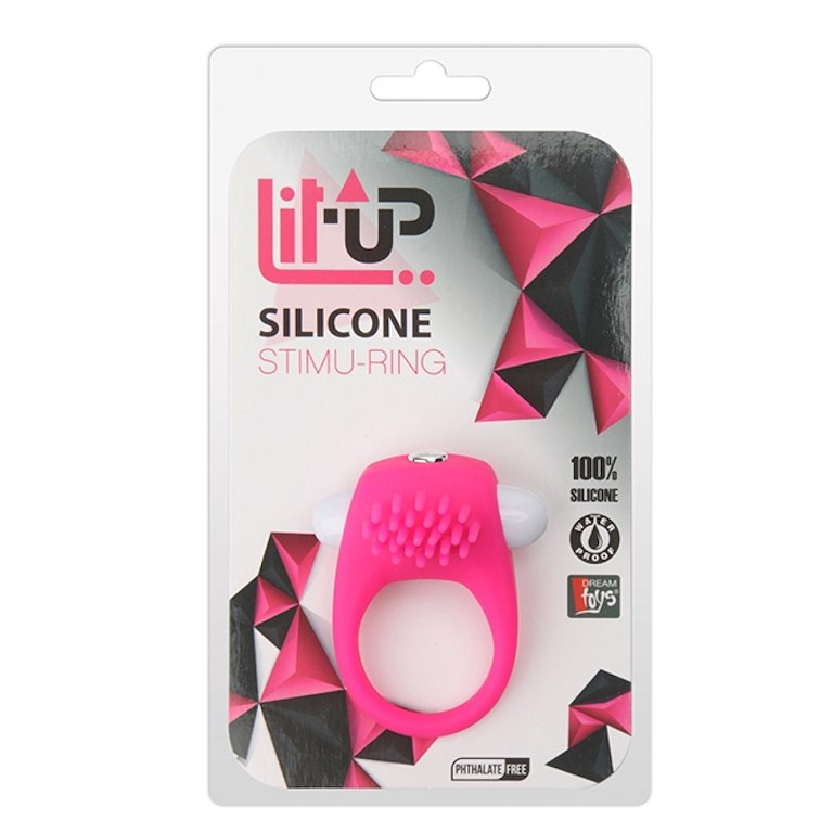 Lit up silicone stimu ring 5 pink