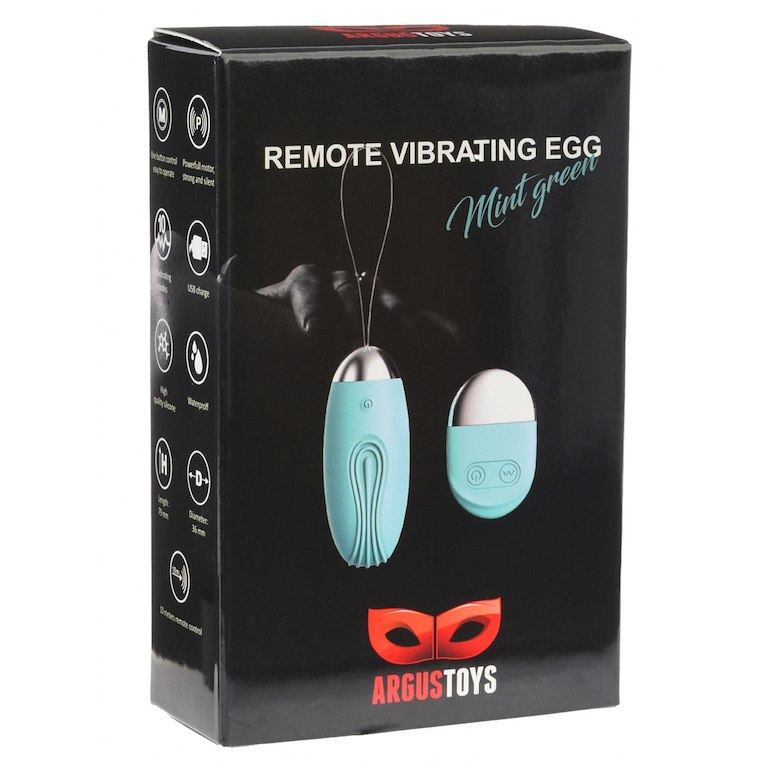 Remote vibrating egg mint green