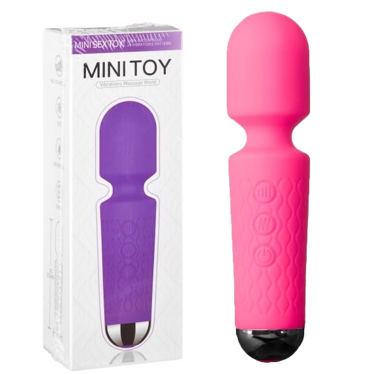 Small wand vibrator pink