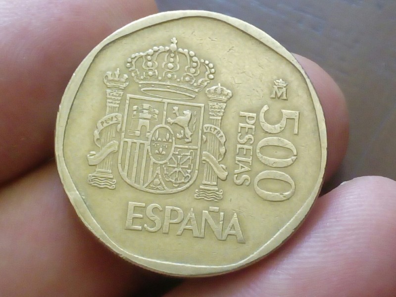 Spanija, 500 pezeta 1989