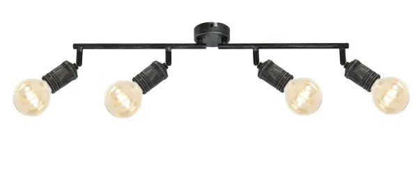 GLOBO Spot lampa 4xE27 OTTILE GLOB-54038-4-MIX crna