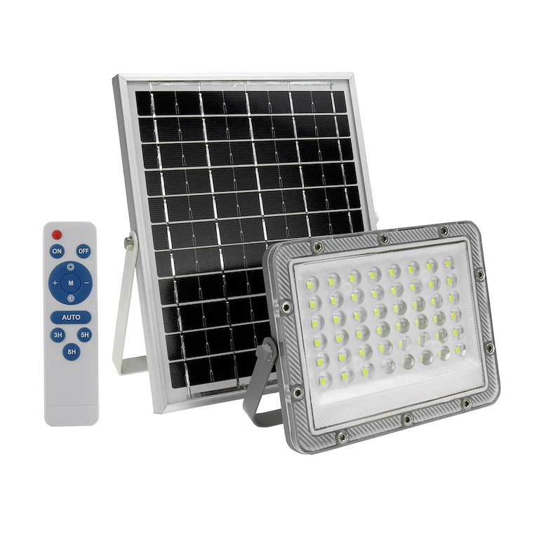 SPECTRUM Solarni LED reflektor 50W CW 6500K IP65 antracit