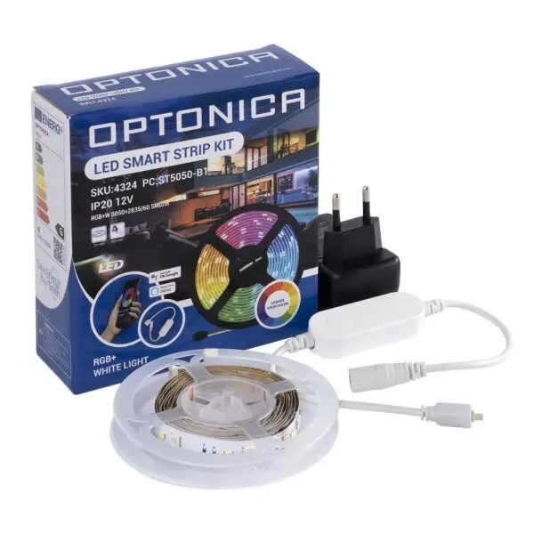 OPTONICA Smart LED traka 2m 4W RGB W IP20 4324 bela