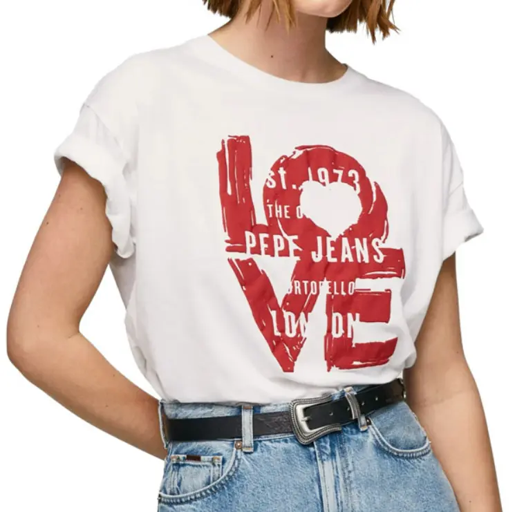 PEPE JEANS Ženska majica NICOLETTA bela