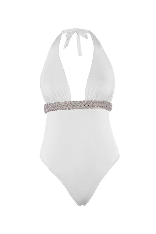 DEVI COLLECTION Ženski jednodelni kupaći kostim Devi beli