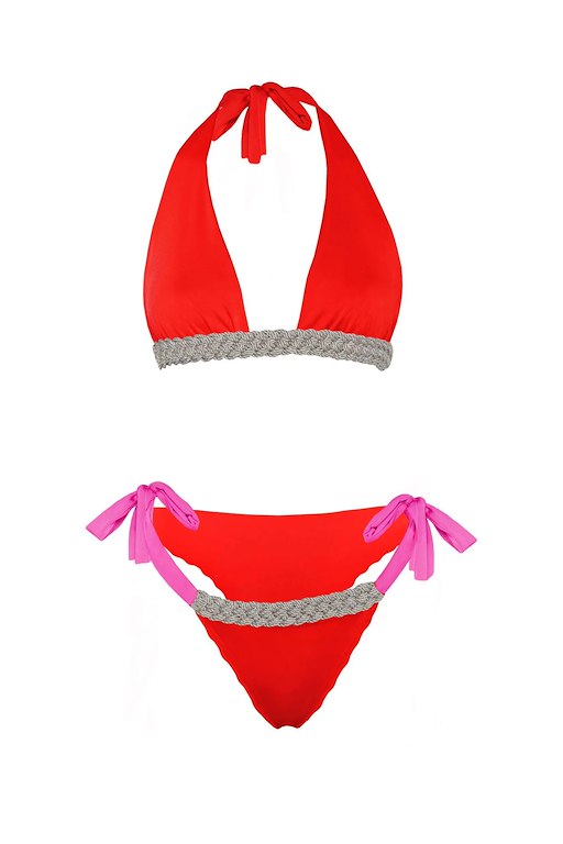 DEVI COLLECTION Ženski dvodelni kupaći kostim Kalina crveni