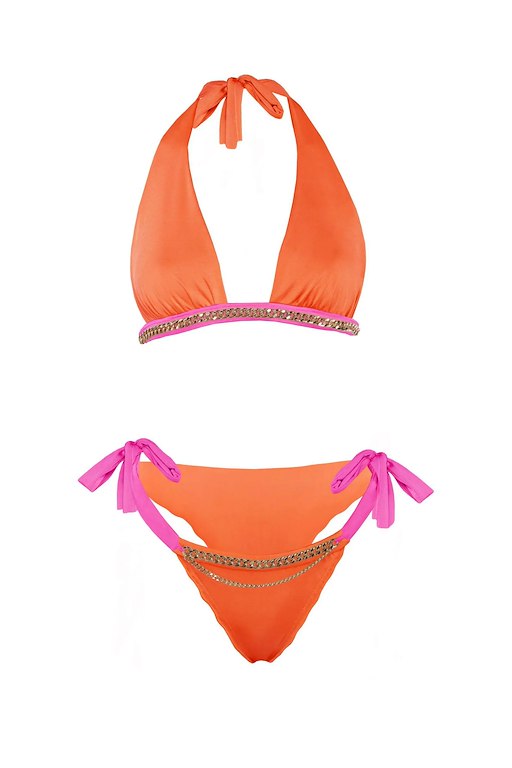 DEVI COLLECTION Ženski dvodelni kupaći kostim Kasia narandžasti