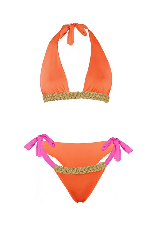 DEVI COLLECTION Ženski dvodelni kupaći kostim Kalina narandžasti
