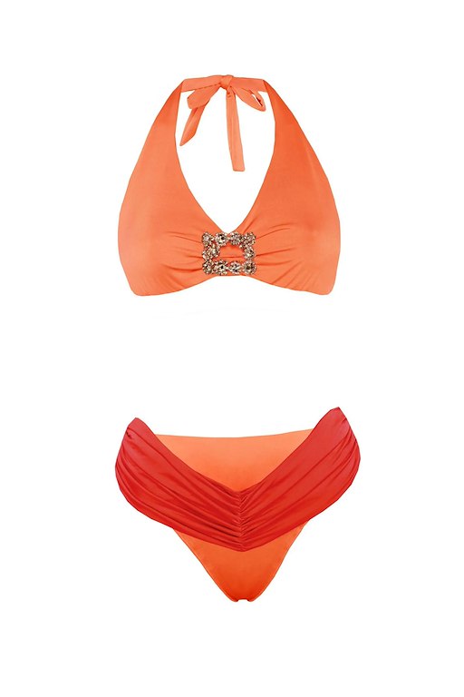 DEVI COLLECTION Ženski dvodelni kupaći kostim Masha narandžasti