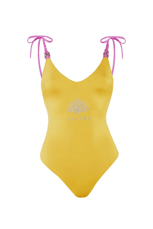 DEVI COLLECTION Ženski jednodelni kupaći kostim Sienna žuti