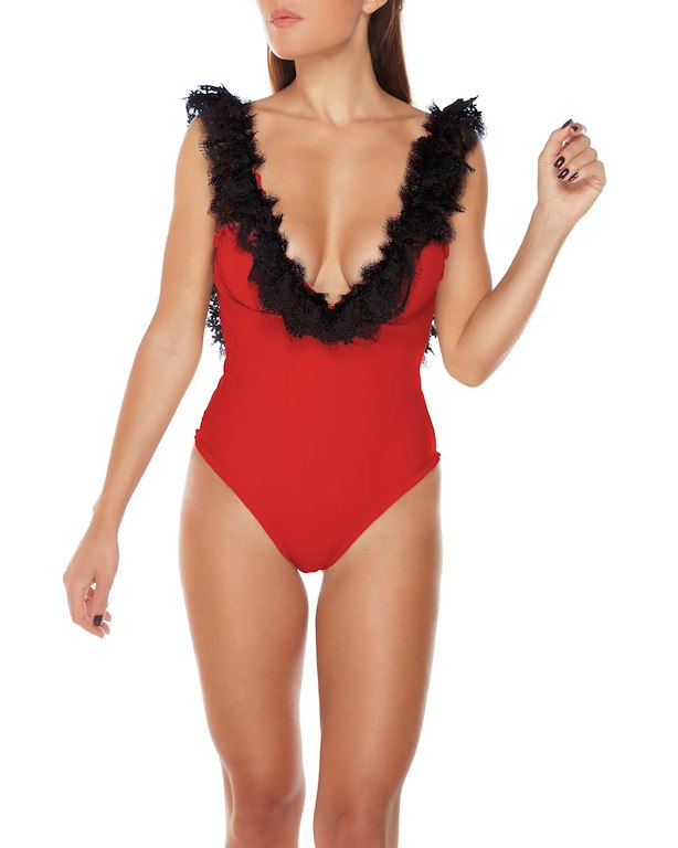 LUNA COLLECTION Ženski jednodelni kupaći kostim Dharmissima crveni