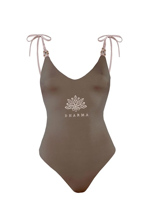 DEVI COLLECTION Ženski jednodelni kupaći kostim Sienna braon