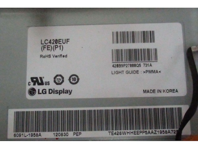 LED Panel 42` LC420EUF(FE)(P1) za PHILIPS–42PFL6057H/12