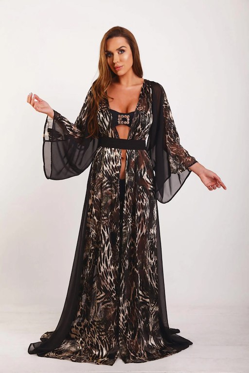 DEVI COLLECTION Ženski kaftan Anna crni