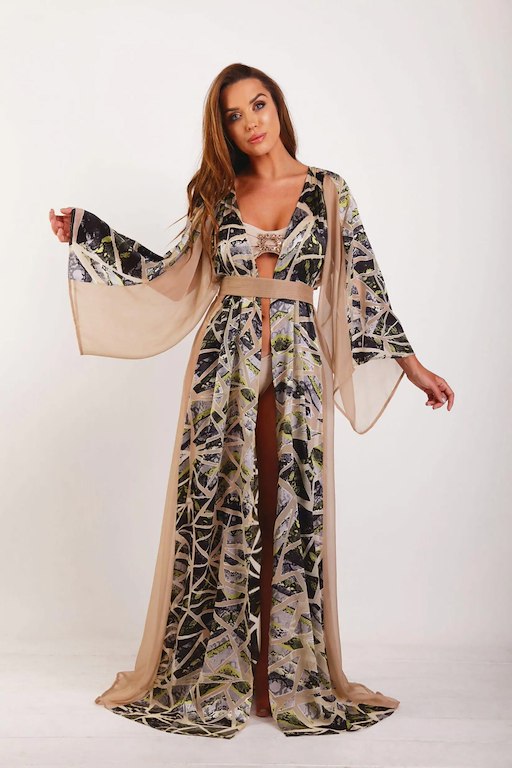 DEVI COLLECTION Ženski kaftan Anna bež