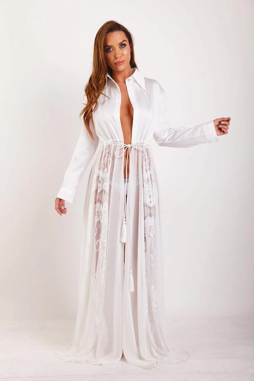 DEVI COLLECTION Ženski kaftan beli