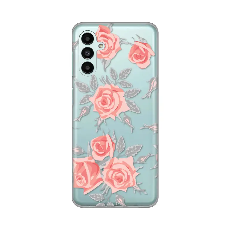 Silikonska maska za Samsung A136B/A047F Galaxy A13 5G/A04s Elegant Roses Print Skin providna