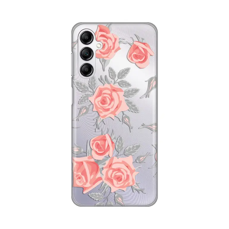 Silikonska maska za Samsung A145R Galaxy A14 4G Elegant Roses Print Skin maslinasta