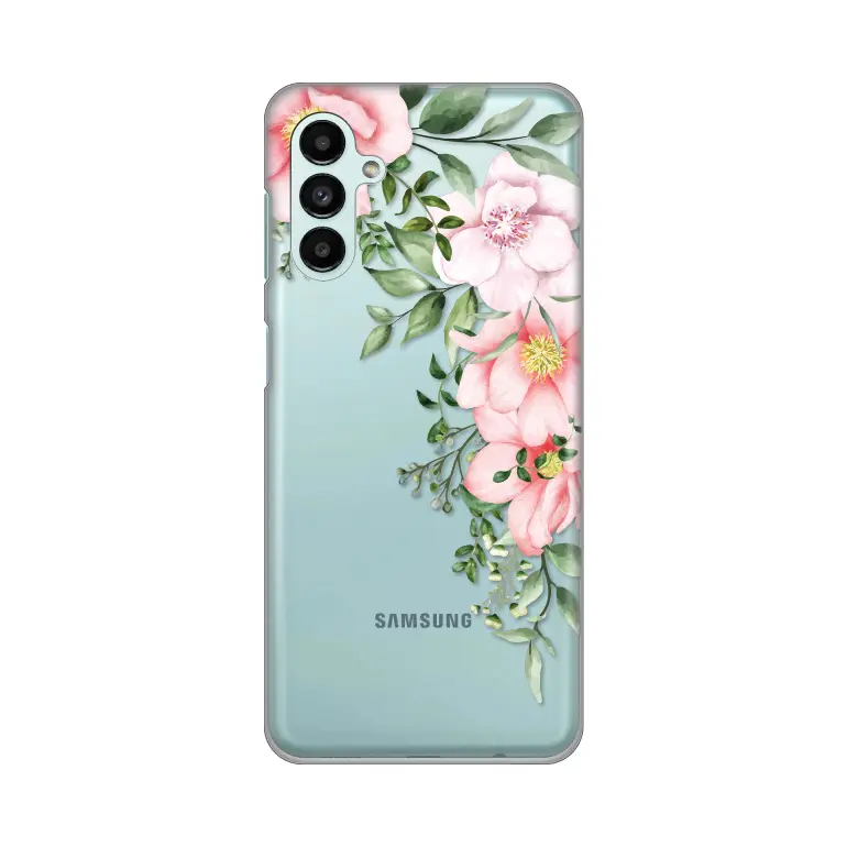 Silikonska maska za Samsung A136B/A047F Galaxy A13 5G/A04s Gentle Rose Pattern Print Skin providna