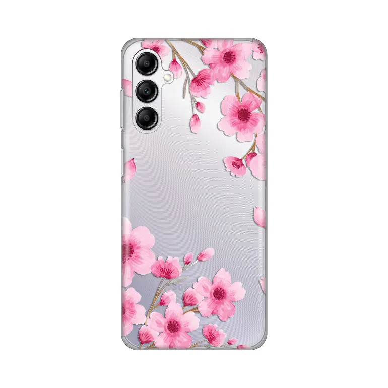 Silikonska maska za Samsung A145R Galaxy A14 4G Rose flowers Print Skin providna