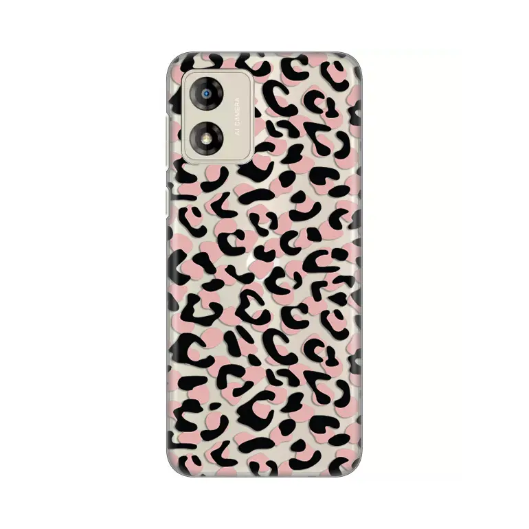 Silikonska maska za Motorola Moto E13 Animal Print Skin providna